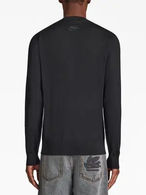 Etro Logo-embroidered Crew-neck Jumper