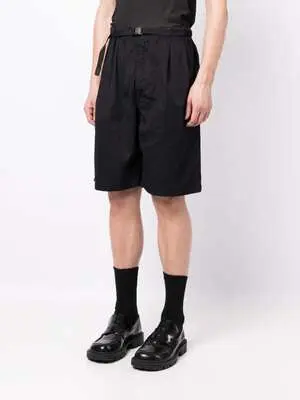 Comme Des Garçons Pleat-detail Cotton Shorts