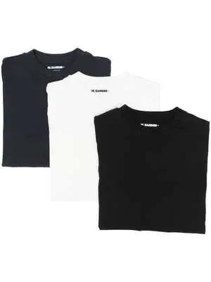 JIL SANDER Logo-patch T-shirt - Black