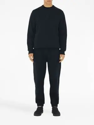 Burberry Ekd-embroidered Cotton Track Pants