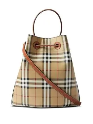 Burberry Tb Vintage Check Bucket Bag