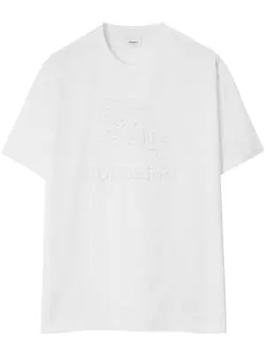 Burberry Jacquard Logo-embossed Cotton T-shirt