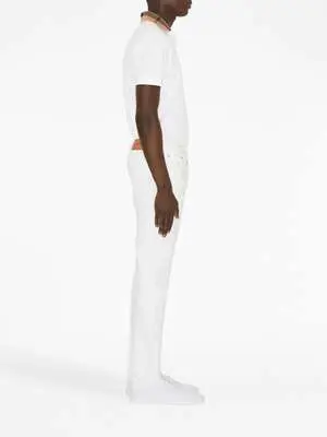 Burberry Check Print-detail Polo Shirt - White