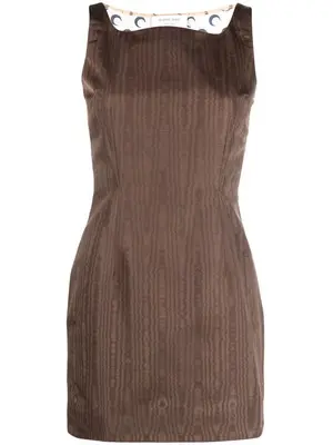 Marine Serre Square Neck Dresses