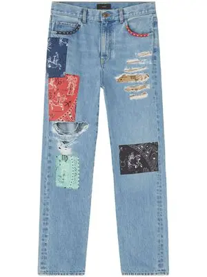 Alanui The Twelve Signs Straight-leg Jeans - Blue