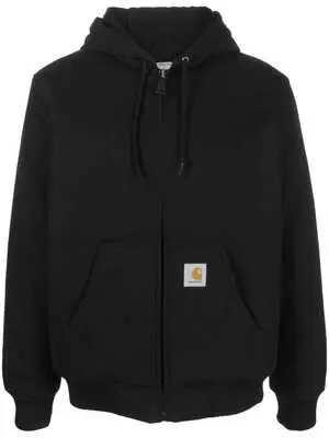 Carhartt Work In Progress Logo-patch Cotton Hooded Jacket