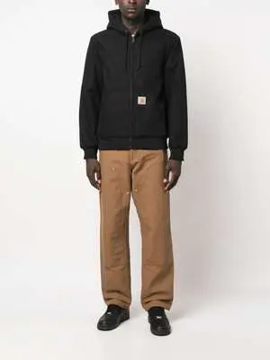 Carhartt Work In Progress Logo-patch Cotton Hooded Jacket