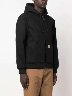 Carhartt Work In Progress Logo-patch Cotton Hooded Jacket