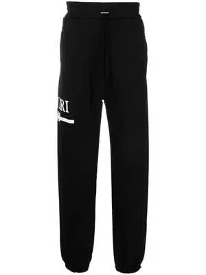 Amiri Logo-print Cotton Track Pants - Black