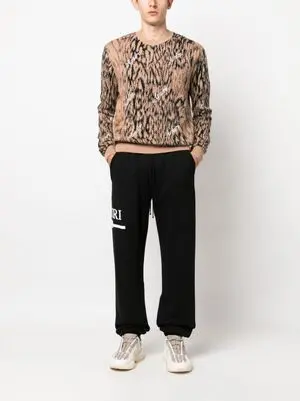 Amiri Logo-print Cotton Track Pants - Black