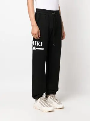 Amiri Logo-print Cotton Track Pants - Black