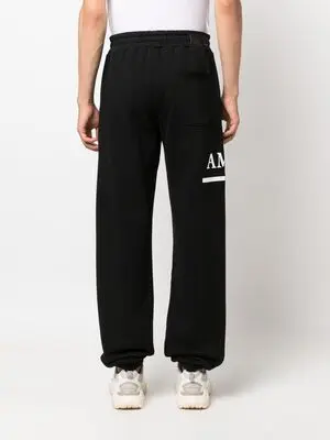 Amiri Logo-print Cotton Track Pants - Black