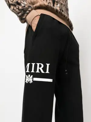 Amiri Logo-print Cotton Track Pants - Black