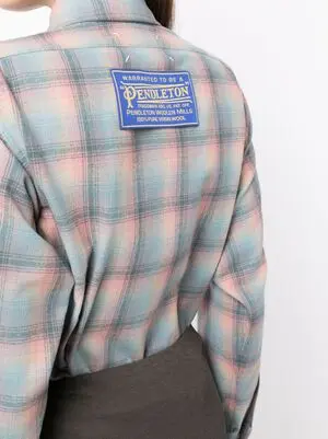 MAISON MARGIELA Check-print Wool Shirt
