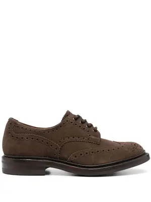 TRICKER'S Brogue Detail Derby Shoes - Brown
