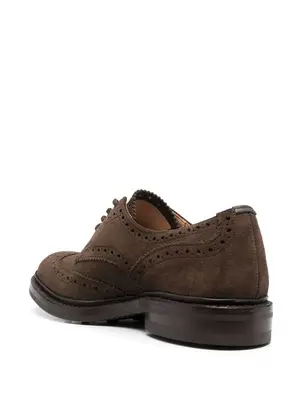TRICKER'S Brogue Detail Derby Shoes - Brown