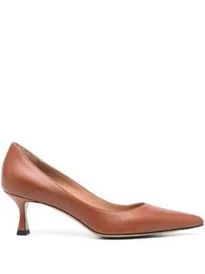 Roberto Festa Tortuga 50mm Leather Pumps - Brown