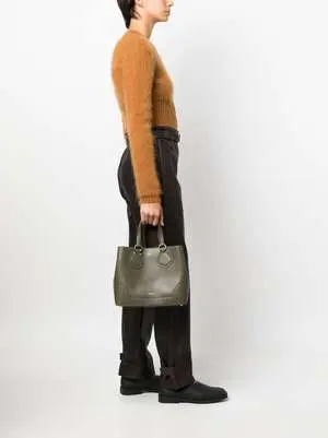 LANCEL Logo-print Leather Bag - Green