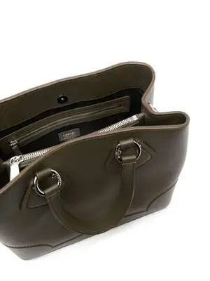 LANCEL Logo-print Leather Bag - Green