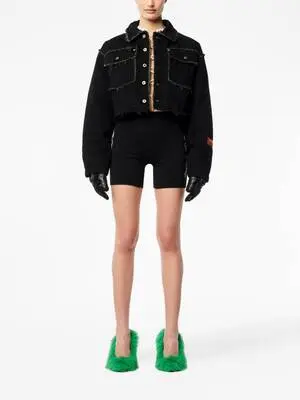 Heron Preston Distressed Cropped Jacket