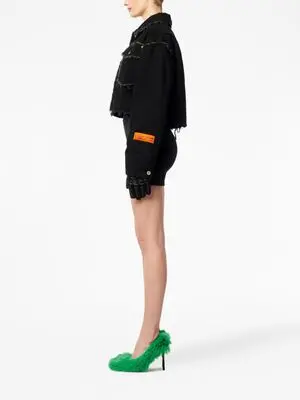 Heron Preston Distressed Cropped Jacket