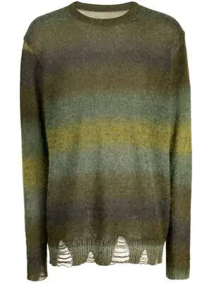 SONG FOR THE MUTE Striped Crew-neck Jumper
