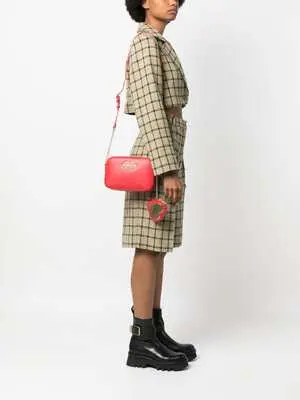 Moschino Logo-lettering Crossbody Bag - Red
