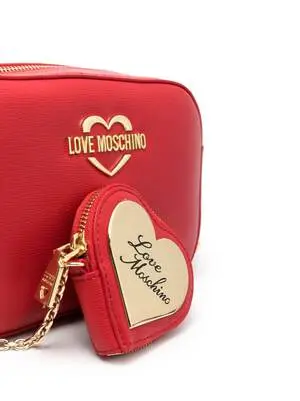 Moschino Logo-lettering Crossbody Bag - Red