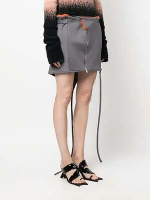 Ottolinger Asymmetric-hem Miniskirt - Grey