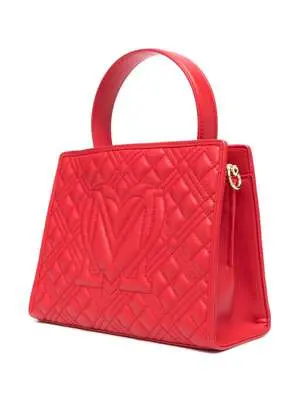 Moschino Logo-lettering Quilted Tote