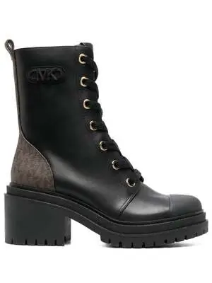 Michael Kors Hanley 75mm Leather Combat Boots