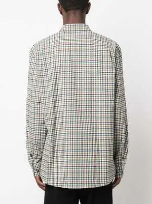 Kenzo Checked Logo-patch Shirt