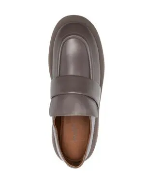 Marsèll Slip-on Leather Loafers - Grey