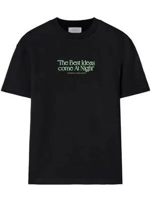 Off-White Slogan-print Short-sleeve T-shirt - Black