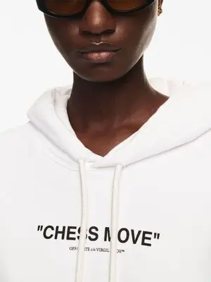 Off-White Slogan-print Drawstring Hoodie