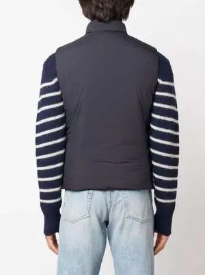 MOORER Sleeveless Down Gilet - Blue