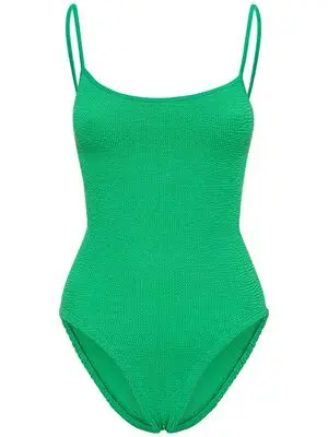 Hunza G Pamela One Piece Swimsuit Green