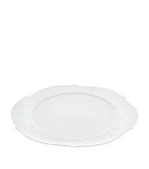 MEISSEN Porcelain Waves Relief Cake Platter