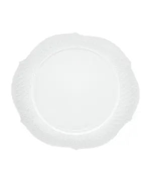 MEISSEN Porcelain Waves Relief Cake Platter - White