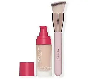 DOLL 10 Reishi Mushroom Serum Foundation With Brush - One-color