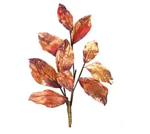 MELROSE Metallic Harvest Leaf Spray - One-color
