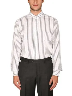 LARDINI Shirt With Striped Pattern - Multicolour