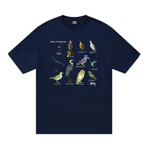 StÜssy California Birds Tee 'navy - Blue