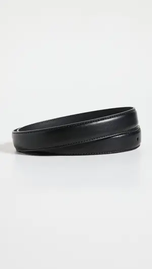 NILI LOTAN Louise Belt - Black/shiny Brass