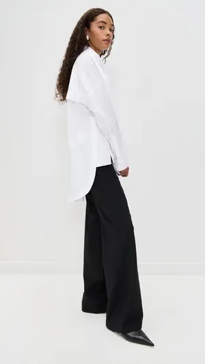 Tibi Gabe Oversized Shirt - White