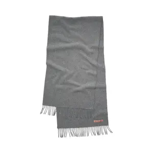 Acne Studios Fringe Wool Scarf Melange - Grey