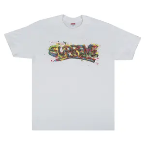 Supreme Paint Logo Tee - White