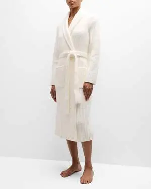 Barefoot Dreams Eco Cozychic Ribbed Robe Pearl