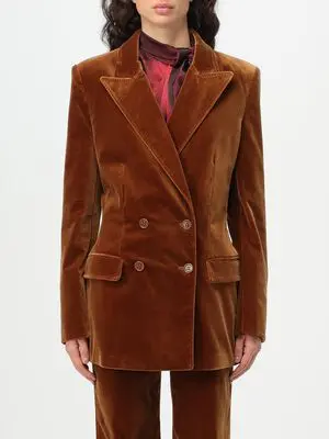 Alberta Ferretti Double-breasted Jacket - Brown