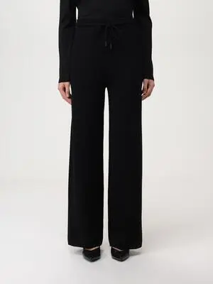 Max Mara Wool And Cashmere Wide Leg Pants - Black